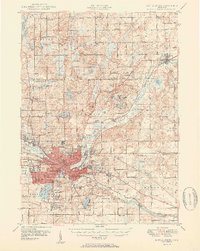 1950 Map of Battle Creek, MI — High-Res | Pastmaps
